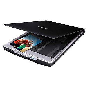 Epson Perfection V19 Color Photo & Document Scanner with scan-to-cloud & 4800 dpi optical resolution , Black
