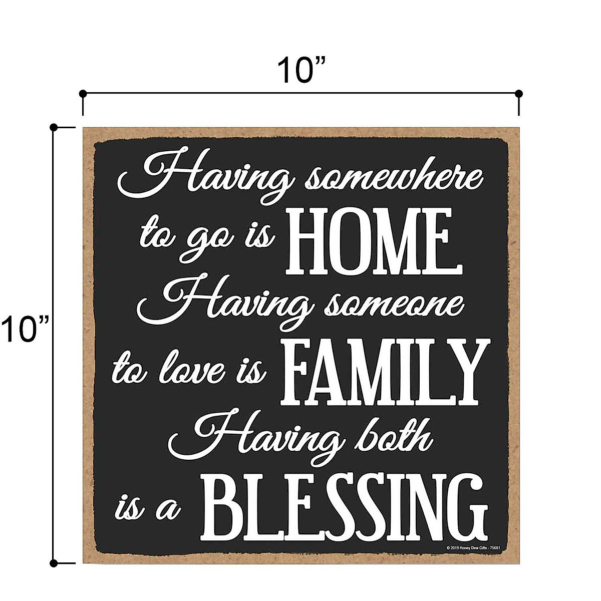 Honey Dew Gifts Christian Wall Decor, Praise, Seek, Worship, Trust, Thank God 10 inch by 10 inch Hanging Wood Sign, Home Decorations, 75685