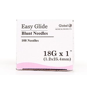 (Qty 50) 18 ga x 1" Dispensing Needle, Blunt Tip