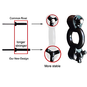 YYST 30 Aluminum 3/16" Tri-Grip Rivet - Grip Ranges 1/6" - 19/32" (4MM-15MM) Fit Thick Kayaks and Boats