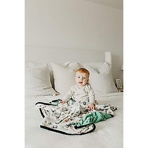 Copper Pearl Three-Layer Baby Blanket: Soft Baby Quilts for Boys and Girls | Breathable, Cozy, Toddler Blanket | Baby Quilt for Newborns | 46x46 Premium Polyester/Rayon | Jo