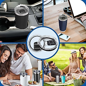 Kimmkco 30 oz Tumbler Lid, Replacement Lids Compatible for YETI 30 oz Tumbler, 14 oz Mug and 35 oz Straw Mug, Magnetic Spill Proof Tumbler Lid (2 Pack)