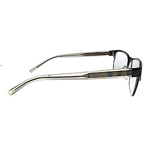 BURBERRY BE 1289 1212 Brushed Brown Metal Rectangle Eyeglasses 55mm