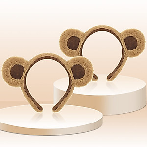 Beviliu Bears ear headband 3 Pack