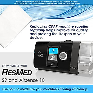 Premium Resway Disposable Hypoallergenic CPAP Filters | Compatible with ResMed S9 and Airsense 10 | Ultra Fine Filters for Smoke, Dust, Pollen | 20 Replacement Filters