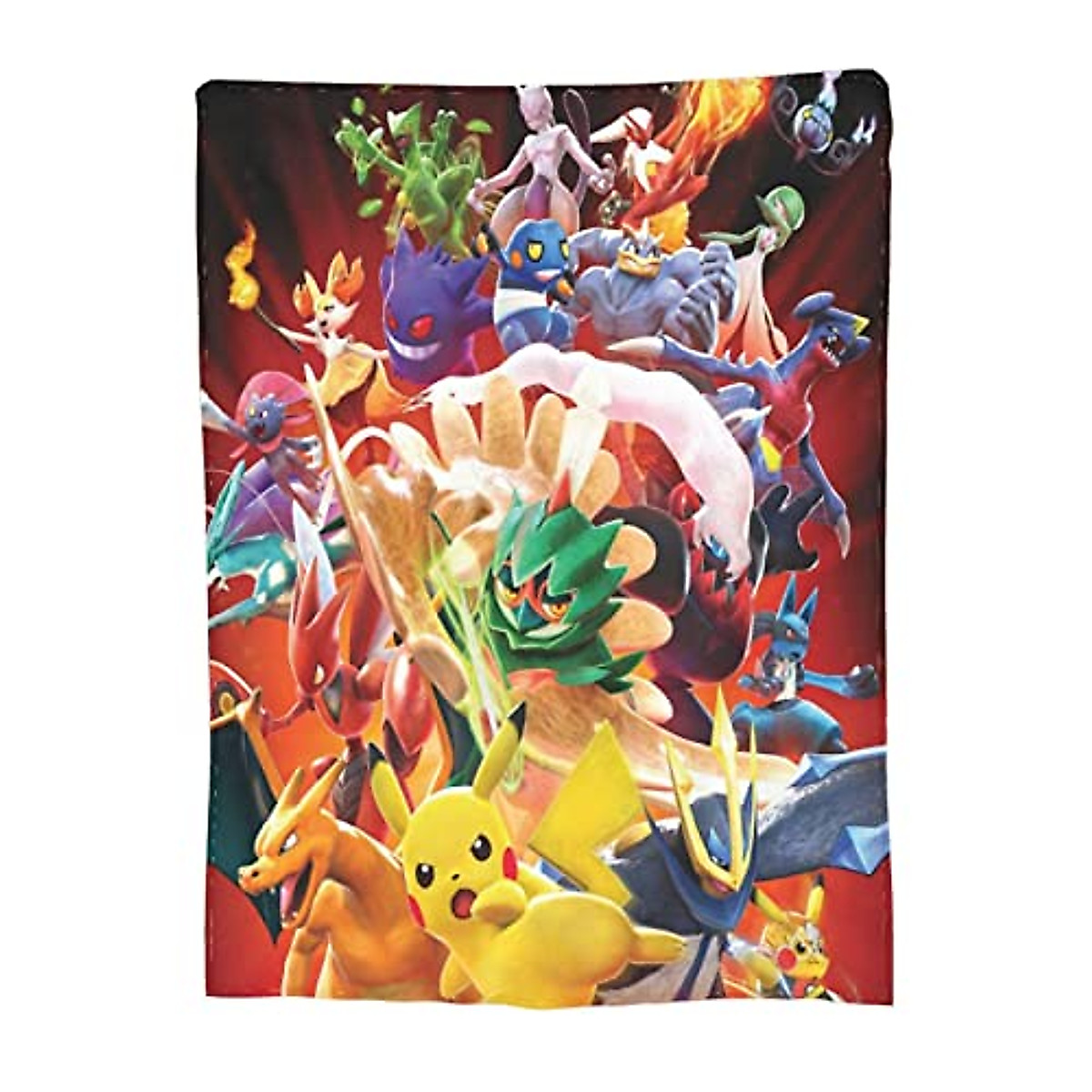 Anime Cartoon Blankets Super Soft Throw Blanket Air Conditioner Blanket Warm Cozy Flannel Blanket for Couch Bed Sofa Car (60"X50")