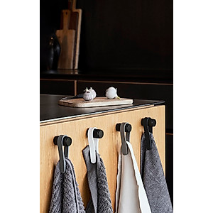 ZONE DENMARK Loop Towel Clip - Magnetic Towel Hanger - Keeping Your Towels Secure and Your Bathroom Organized. The Perfect Style and Functionality for a Neat and Tidy Bathroom Décor. (Pack of 2)
