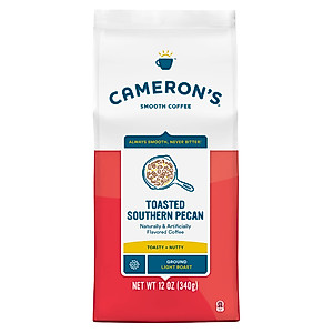Cameron's Coffee Roasted Ground Coffee Bag, Flavored, Toasted Southern Pecan, 12 Ounce