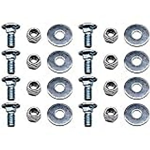 Pack of 8, 710-0451 710 0451 SnowBlowers Skid Shoe (5/16-18) 3/4" Carriage Bolts Nuts and Washers Kit fits MTD Cub Cadet 736-0242 712-04063 784-5580 Oregon 73-031 Rotary 8828