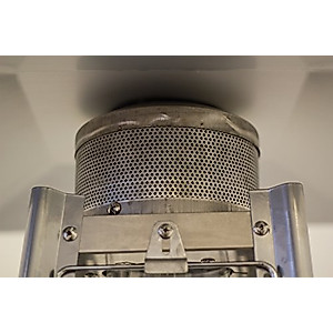 Hiland HLDSO1-GTSS 91-Inch Tall Quartz Glass Tube Heater - Silver