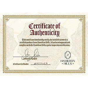 Hamilton Hills 24x36 inch Metal Gold Frame Mirror for Bathroom | Brushed Rectangular Rounded Corner Vanity | 2" Deep Set Design Large Wall Mirrors Decorative | Hangs Horizontal and Vertical