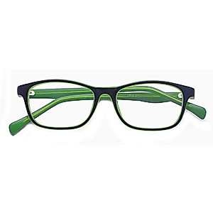 Outray Kids Reactangle Blue Light Blocking Glasses Anti Glare 2186c2 Green