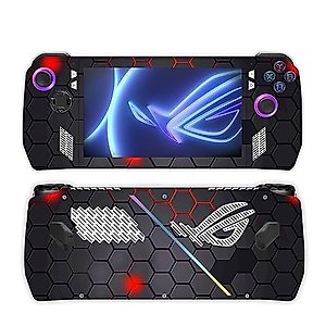 Protective Case Skin Decal Stickers Cover for Asus Rog Ally Handheld Console,Full Set Protective Skin Decal for Rog Ally Gaming Screen Protector Accessories (0124)