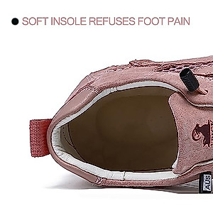 Boxpopla Women's Leather Outdoor Mesh Trail Shoes for Hiking & Walking Unisex Non-Slip Slip On Lightweight Sneakers Breathable Comfort Soft Summer Sports Driving Shoes (Beige,14)