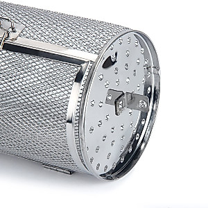 Rotisserie Basket,Air Fryer Oven Cages, 360 Degree Rotatable Heating Stainless Steel Oven Racks Oven Basket, Roaster Drum Oven for Rotisserie, Baking Nuts, Coffee Beans, Flower, Tea, BBQ Roaster Tool