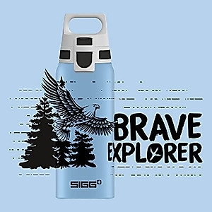 SIGG - Kids Water Bottle - WMB ONE Eagle - Leakproof - Lightweight - BPA Free - Sports & Bike - 20 Oz