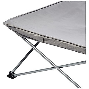 Regalo My Cot Extra Long Portable Bed, Includes Fitted Sheet, Gray 54x28x12 Inch (Pack of 1)