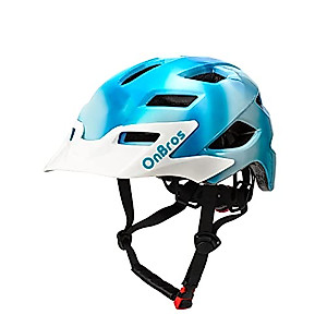 OnBros Kids Bike Helmet - Bike Helmet for 5-14 Boys or Girls with Visor, Children Bicycle Helmet for Skateboard Mountain Scooter Road Cycling, Lightweight and Adjustable 50-57CM
