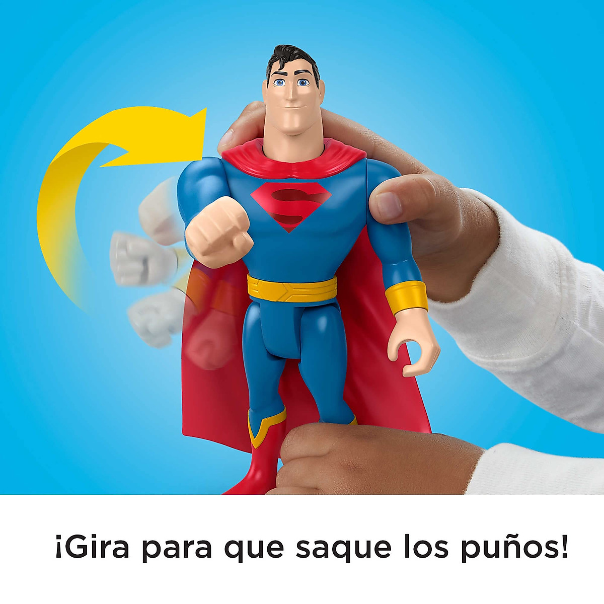 Fisher-Price DC League of Super-Pets Superman & Krypto, Set of 2 poseable Figures with Accessory for Preschool Kids Ages 3 Years and up