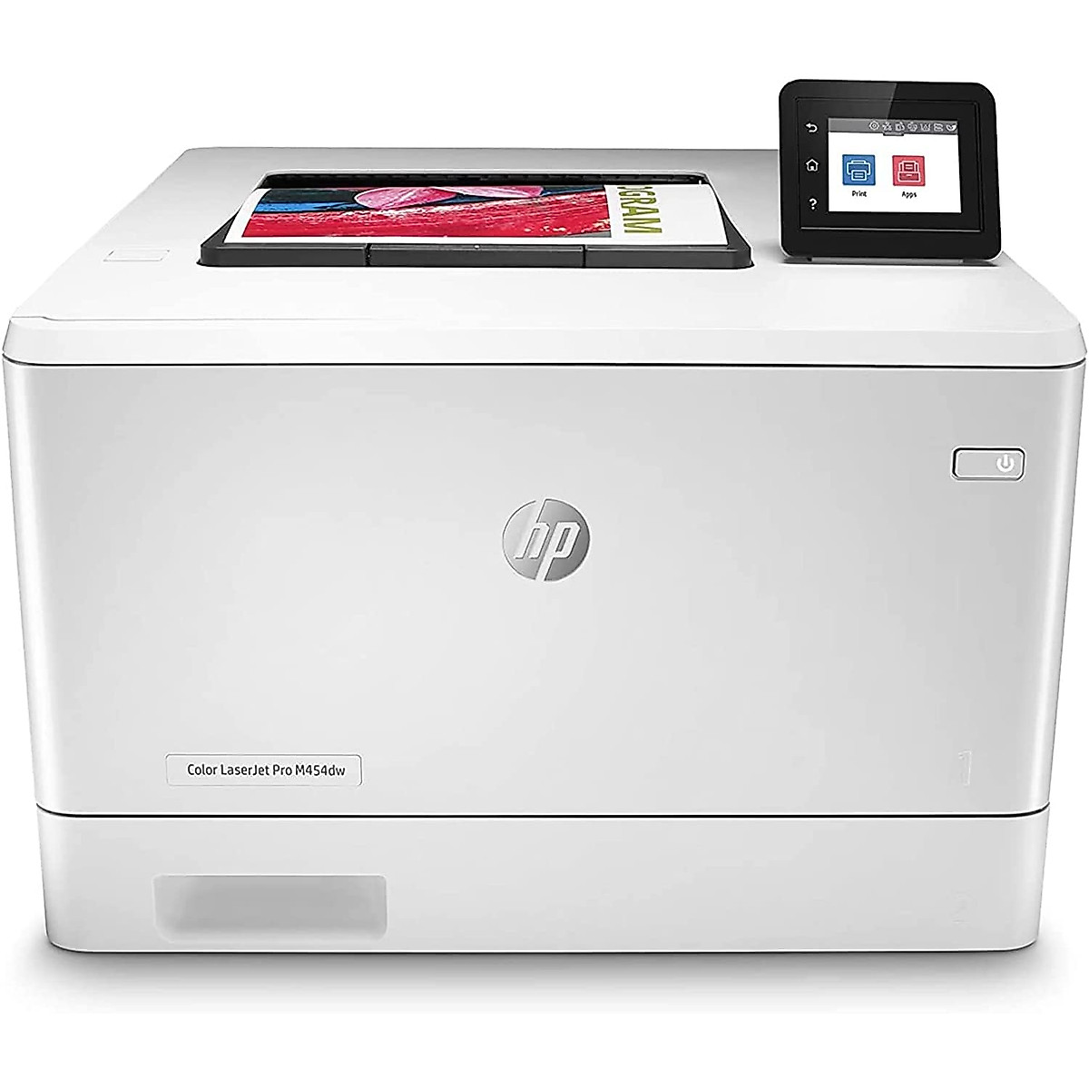 HP Laserjet Pro M454dw Wireless Color Laser Printer (W1Y45A), Print Only, 28ppm, 600x600 dpi, Duplex Printing, 2.7" Color Touchscreen Display, Auto On/Off Technology, Wi-Fi, Lanbertent Printer Cable