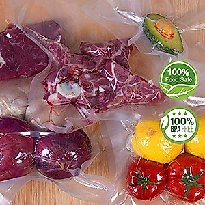 WVacFre 3Pack 8''x20' Food Vacuum Sealer Bags Rolls with Commercial Grade,BPA Free,Heavy Duty,Great for Food Vac Storage or Sous Vide Cooking