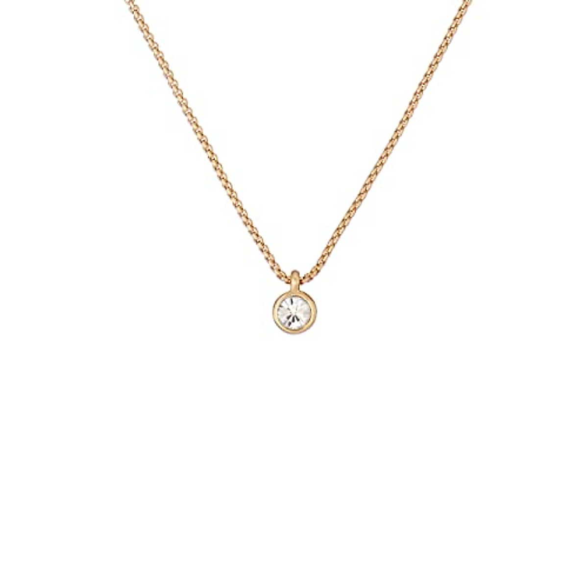Ted Baker London Sininaa Crystal Pendant Necklace For Women (Gold/Crystal)