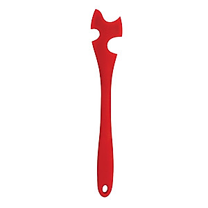 HIC Kitchen Oven Rack Jack, Non-Stick Silicone, 10.43 x 1.7-inches, Red