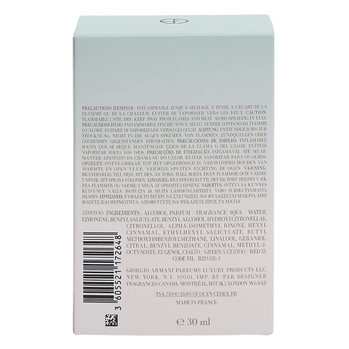 Acqua Di Gioia By Giorgio Armani Eau De Parfum Spray 1 Oz SIZE ONE