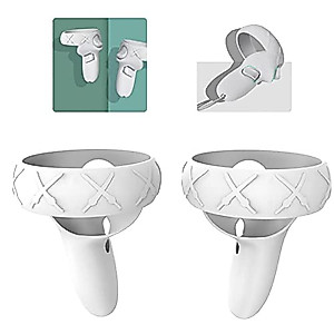 Touch Controller Grip Cover for Oculus Quest Quest 2 Anti-Throw Handle Protective Sleeve 1Pair