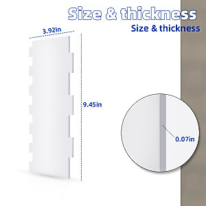 4 Pieces Large Clear Acrylic Cake Scraper Set Cakes Smoother Scraper Cake Stripes Edge Contour Comb for DIY Icing Frosting Buttercream Cream Decorating Kitchen Baking Tool Mousse Pastry Cutter