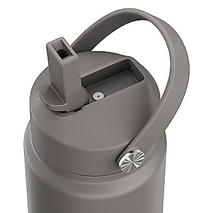 Straw Lid for Yeti Rambler Water Bottle 18 oz,26 oz,36 oz,46 oz,12 oz,64 oz,Straw Cap,Straws and Brush Include (Graphite)