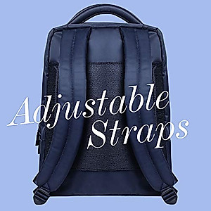 Lipault - Plume Business Backpack - 15" Laptop Over Shoulder Purse Bag for Women - Navy