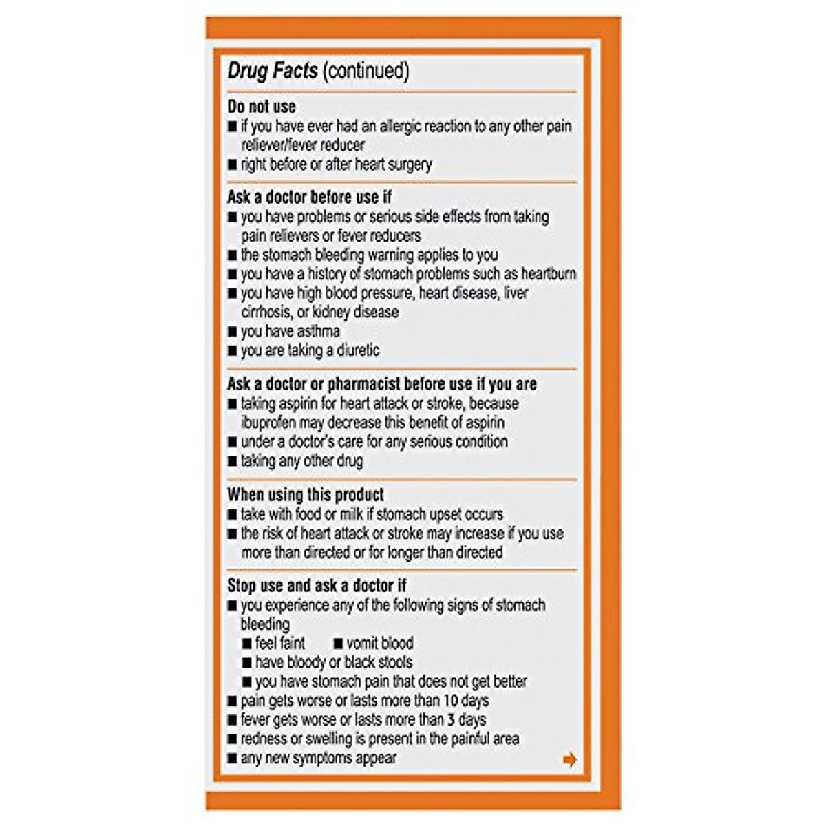 Motrin IB Ibuprofen USP, 200 mg, 100 Count