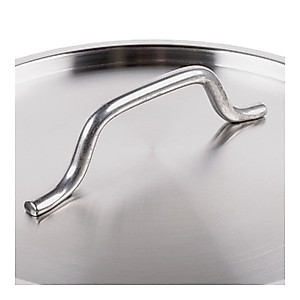 Supersteel Sauce Pan, 4-1/2 Qt, 8'' X 5-1/4'', With Cover, Induction Ready, Stainless Stee