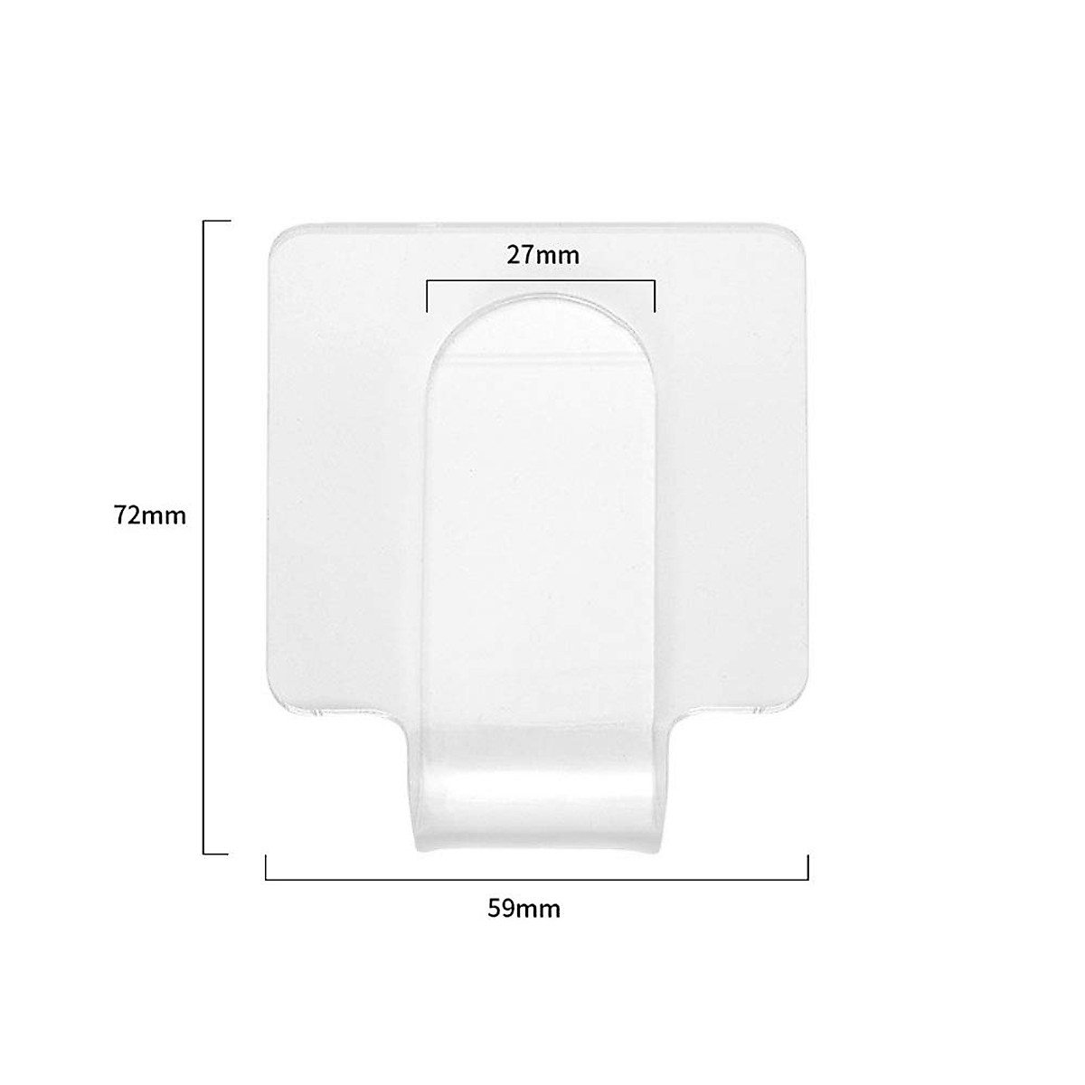 2Pcs Professional Makeup Palette Acrylic Hand-held Palette Makeup Mixing Tray Palette for Foundation, Eyeshadow, Cremes, Powders, Cosmetics and Nail Art Manicure Palette, Clear