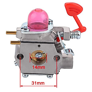 Fuel Li 545081855 Carburetor for Poulan Pro BVM200C P200C Husq GBV325 P325 Craftsman 25Cc Blower Walbro WT-875A Carb with 545116801 Air Filter Tune-Up Kit