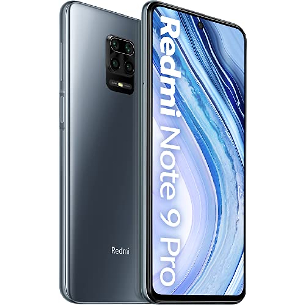 Xiaomi Redmi Note 9 Pro Smartphone - 6.67" DotDisplay,6 GB + 128 GB, 64 MP AI Quad Camera, 5020 mAh (type) NFC, Grigio (Interstellar Grey)