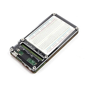 Zebra Zero Plus for Raspberry Pi Zero & Zero Wireless- Black Ice Plus Breadboard