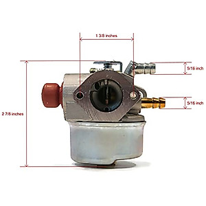 TEW Inc. Carburetor For Tecumseh 640017 640017A 640017B 640104 Fits models OHH45 OHH50