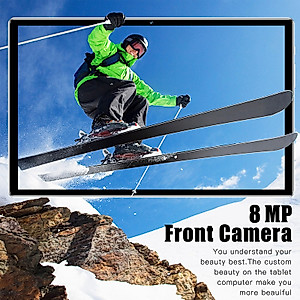 EBTOOLS 2 in 1 Tablet, 10.1in High Performance HD Screen Tablet with Clear Dual Speakers, 8MP Front Camera 16MP Rear Camera Large Battery Tablet with Keyboard (US Plug)