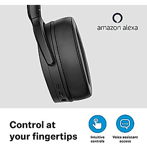 Sennheiser HD 450SE Bluetooth 5.0 Wireless Headphone with Alexa Built-in - Active Noise Cancellation, 30-Hour Battery Life, USB-C Fast Charging, Foldable - Black