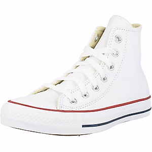 Converse Chuck Taylor All Star Leather High Top Sneaker, white, 9.5 Women/7.5 Men