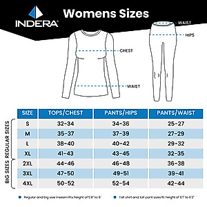 Indera Traditional Long Johns Thermal Long-Sleeve, Women