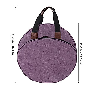 Embroidery Storage Carrying Bag Case: Portable Sewing Hoops Bag Cross Stitch Tools Kits Supplies for Embroidery Project Crochet Hooks Needles Yarns