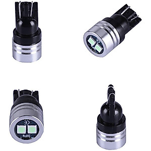 iBrightstar Extremely Bright 3030 Chipsets 168 175 194 2825 W5W T10 Wedge LED Bulbs for License Plate Interior Map Dome Trunk Lights, Ice Blue