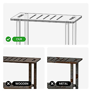 Sumerflos Acrylic Shower Bench for Inside Shower - 12.99" D * 24.02" W * 18.31" H Bathroom Shower Stool with Storage Shelf Heavy Duty (Hold Up To 400lbs) for Shaving Legs Waterproof Non-Slip