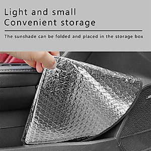 Steering Wheel Sun Shade Cover, Cooling Steering Wheel Cover, Anti-Heat Aluminum Foil Steering Wheel Cover, Steering Wheel Sun Block, Steering Wheel Covers Car Accessories for Cars, Trucks, SUVs