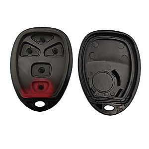 Keyless Entry Remote Car Key Shell Casing Replacement Key Fob Case Fit for 2007-2014 Suburban Tahoe Traverse/GMC Acadia Yukon/Cadillac Escalade SRX/Buick Enclave/Saturn Outlook