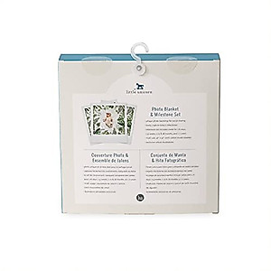 Little Unicorn Keepsake Monthly Milestone Photo Blanket – 47” x 46” – Milestone Cards Included - 100% Cotton Muslin – Machine Washable – Playful Designs - for Boys & Girls (Tropical Leaf)