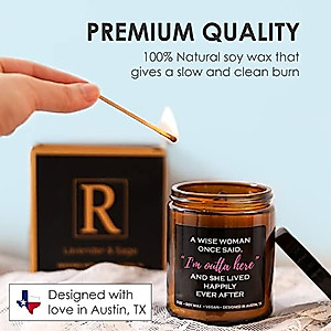 Funny Retirement/Divorce Candle, Cool Retirement Gifts For Women, Divorce Gifts For Women, Best Retirement Gifts For Women, Farewell Gifts For Colleagues Coworker Teacher, Happy Retirement Gifts Ideas